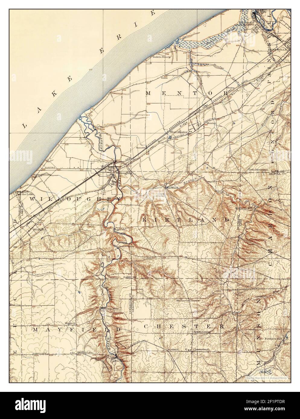 Mentor ohio map hi-res stock photography and images - Alamy