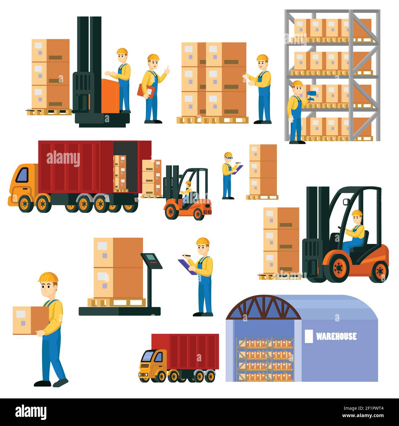 Storage Warehouse Clipart