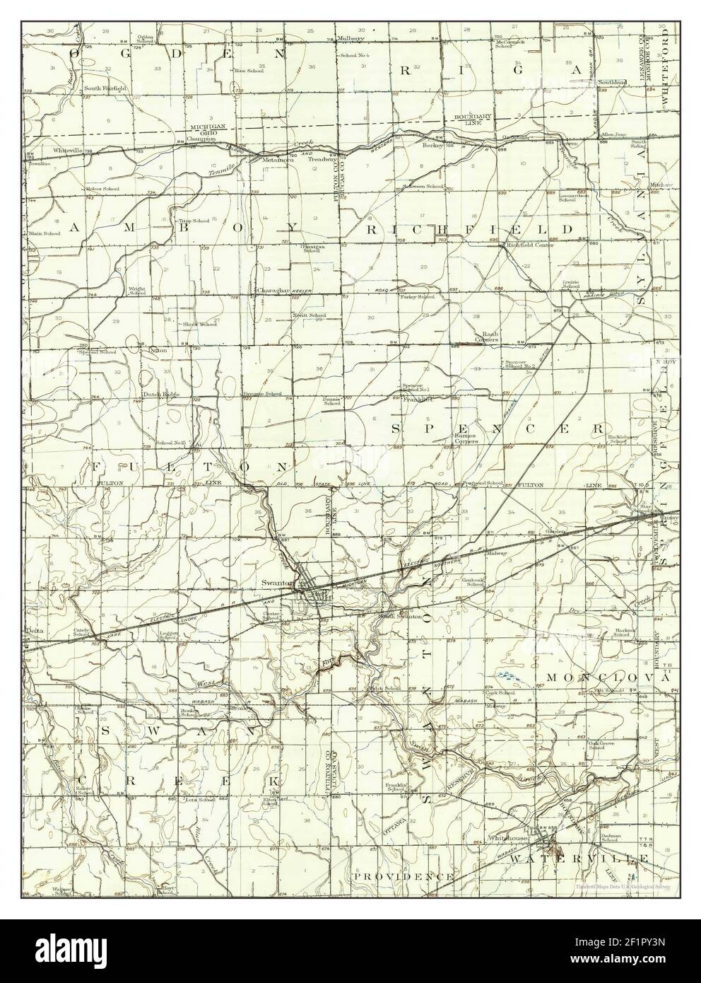 Map of swanton hi-res stock photography and images - Alamy