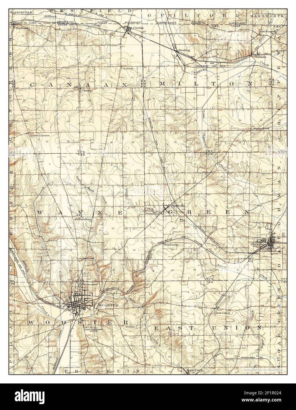 Wooster ohio map hi-res stock photography and images - Alamy