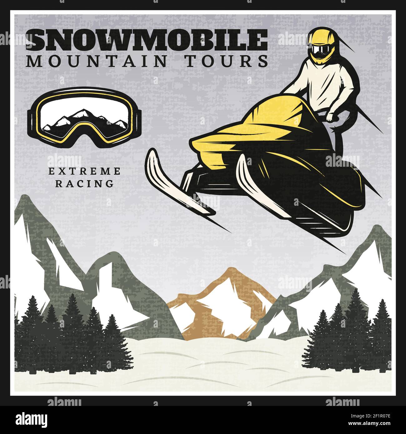 Retro snowmobile hi-res stock photography and images - Alamy