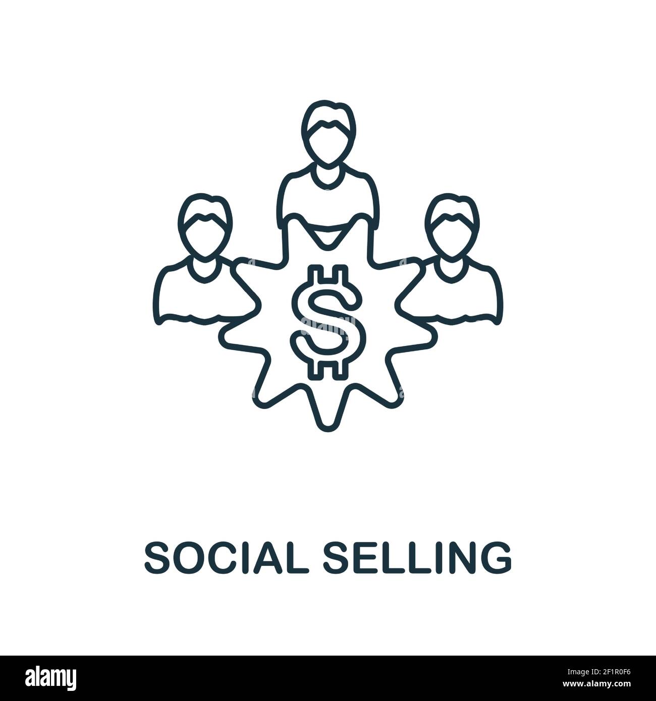 Sales man selling Stock Vector Images - Alamy