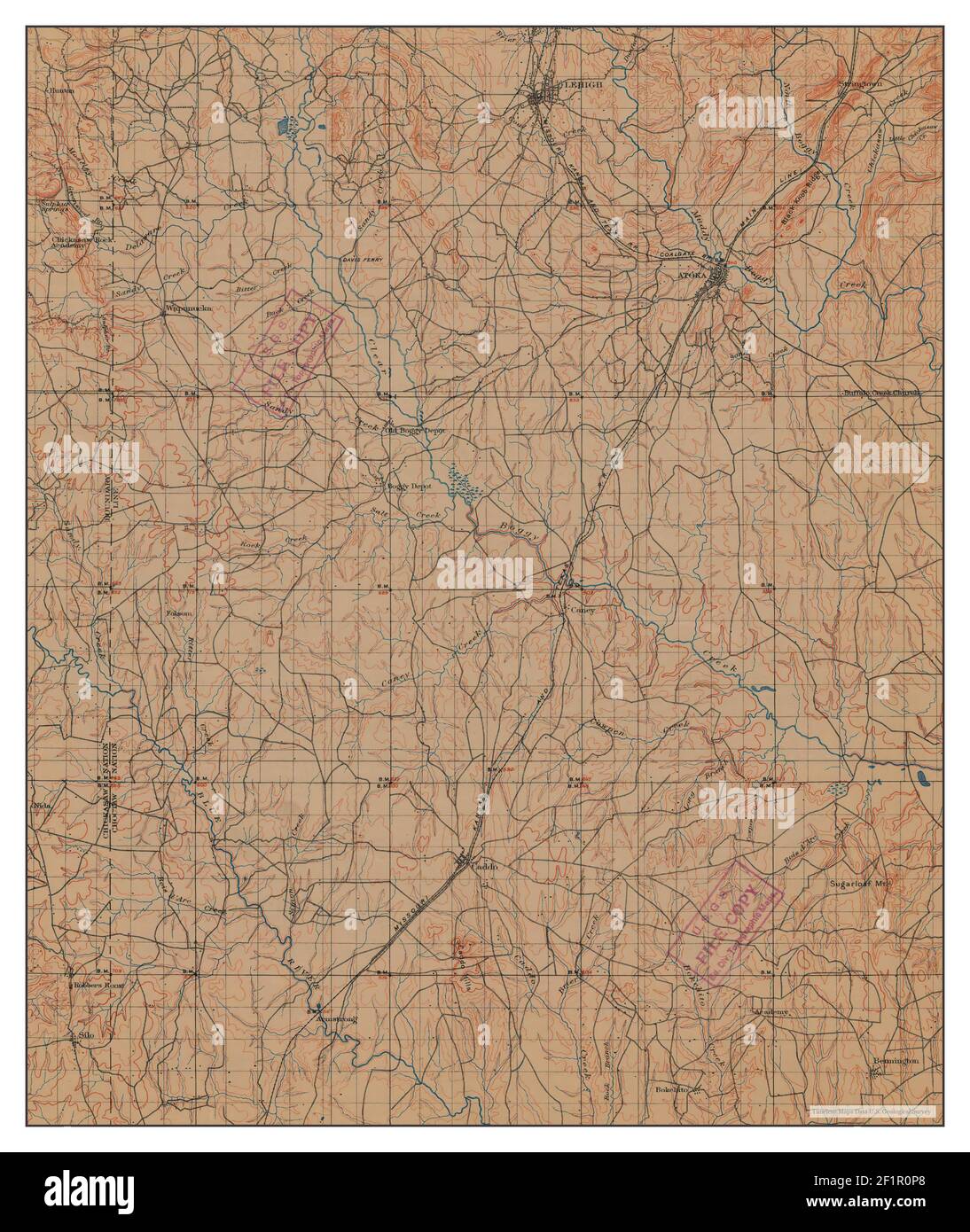 Map of atoka hi-res stock photography and images - Alamy