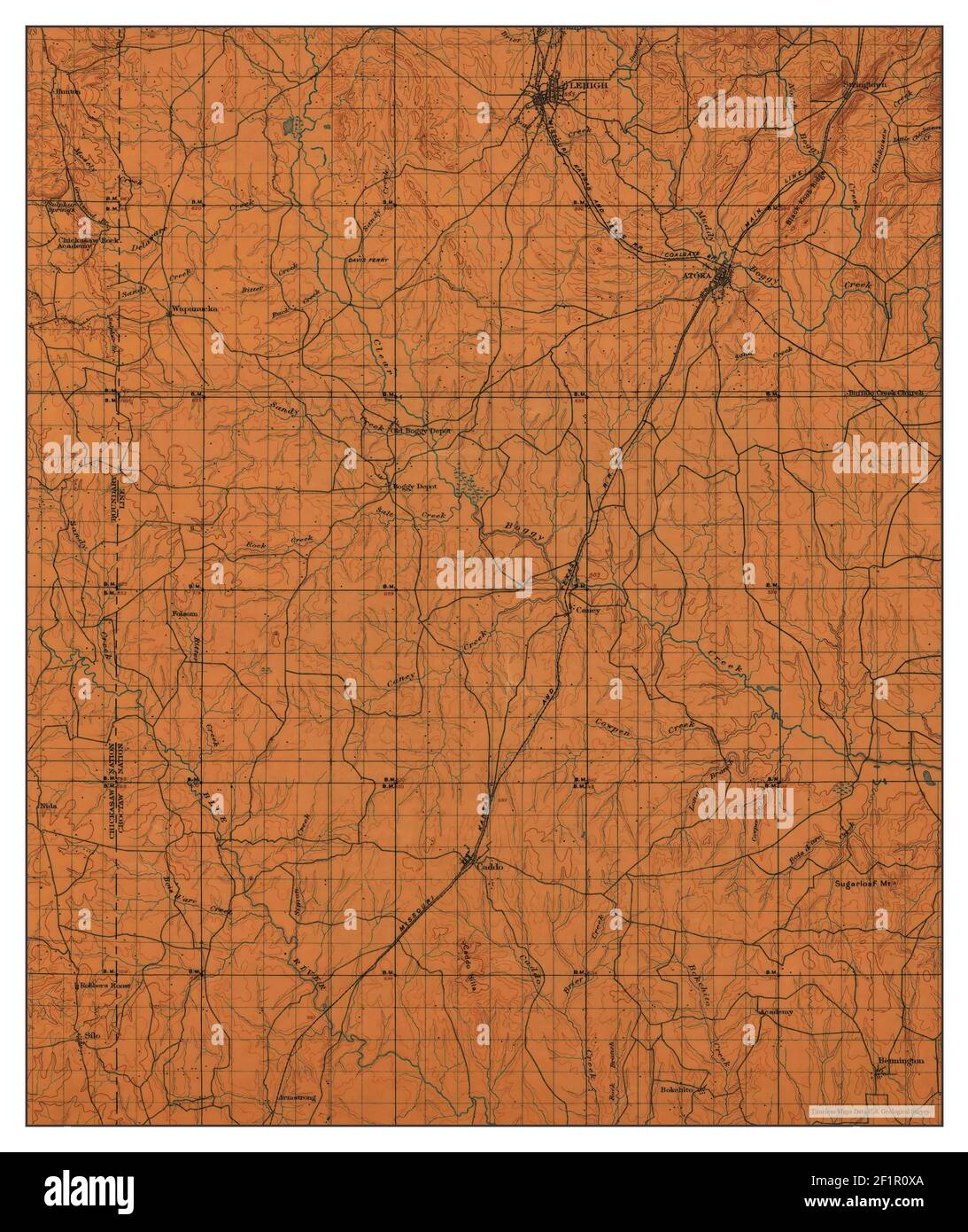 Map of atoka hi-res stock photography and images - Alamy