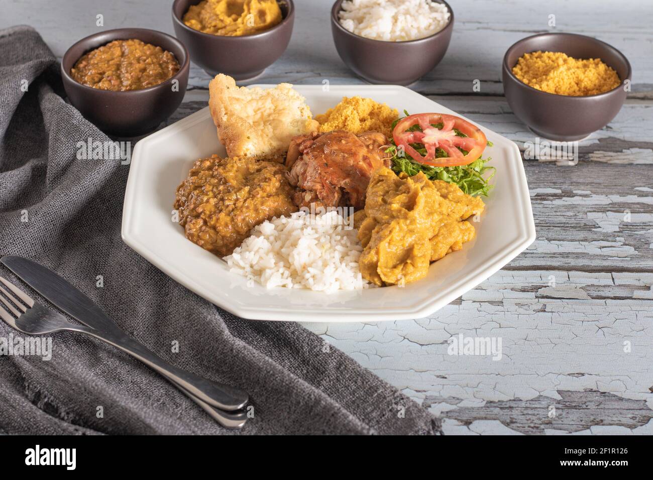 Caruru traditional Afro-Brazilian food typical of Bahia Stock Photo - Alamy