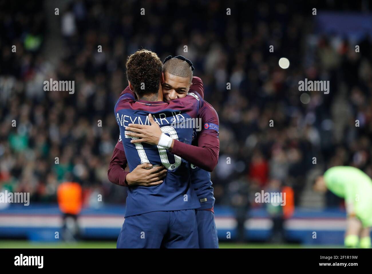 Kylian mbappe psg celebration arms hi-res stock photography and images ...