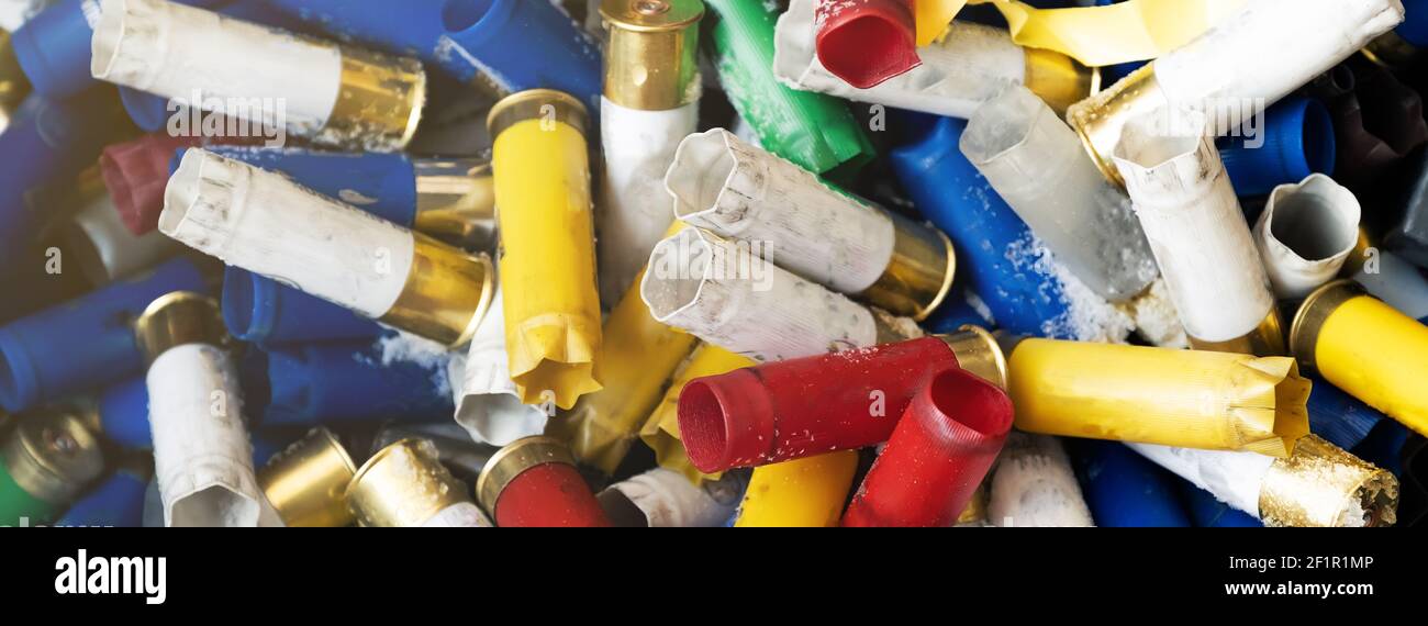 Hunting blank cartridges of 12 gauge are large quantities. Many shotgun ...