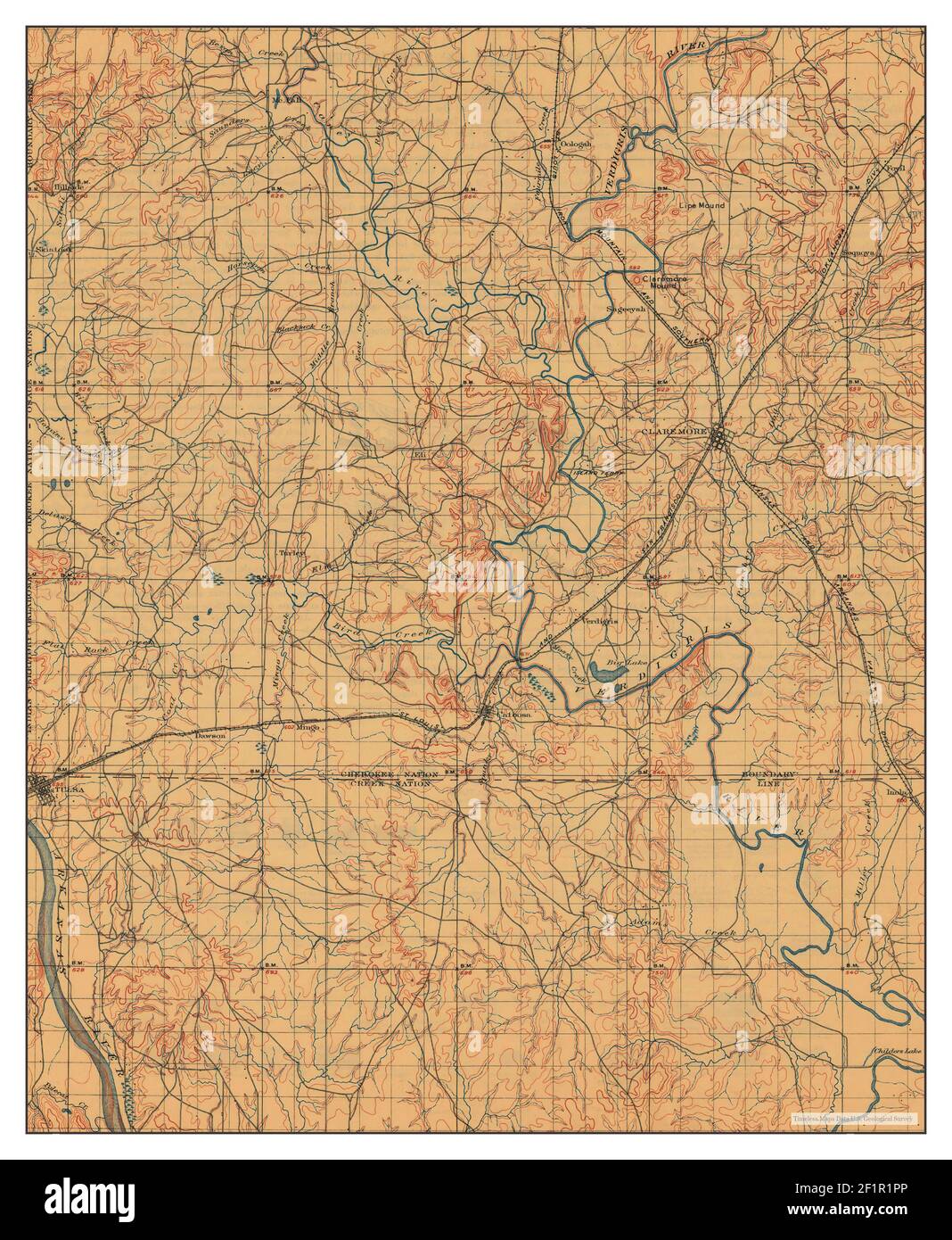 Map of claremore hi-res stock photography and images - Alamy