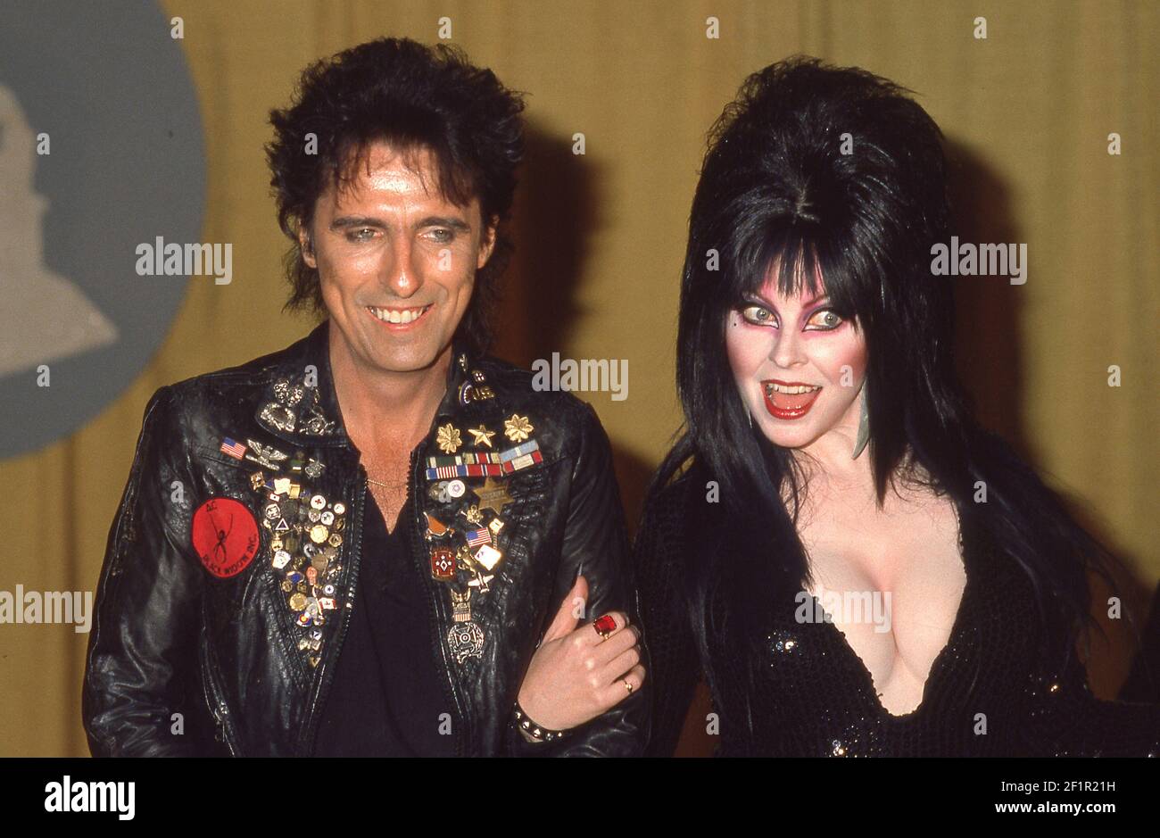 Alice Cooper and Elvira at The 26th Annual GRAMMY Awards February 28 ...