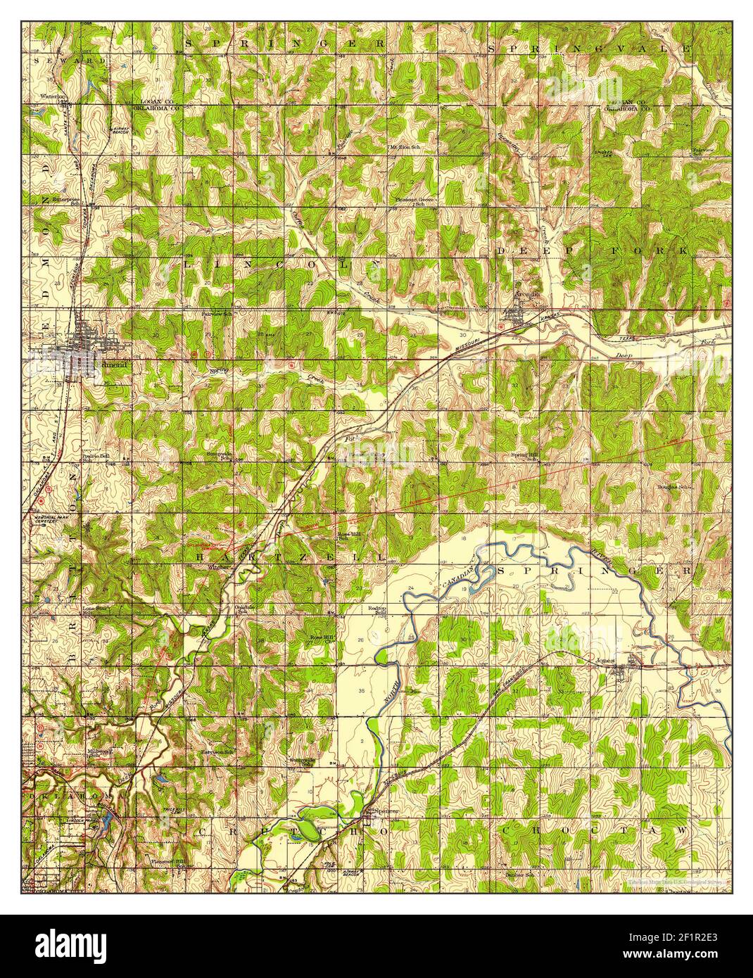 Edmond map hi-res stock photography and images - Alamy