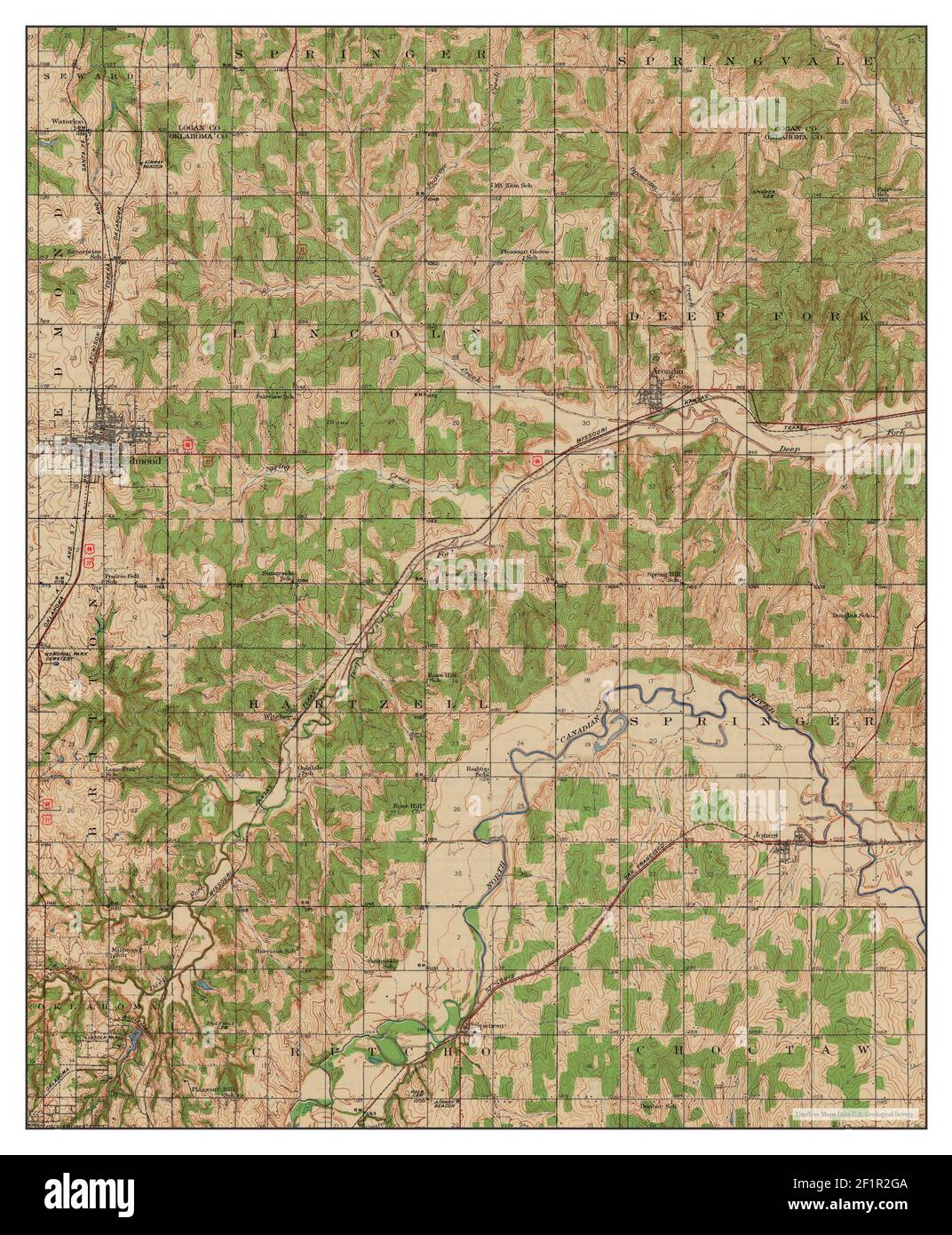 Edmond map hi-res stock photography and images - Alamy