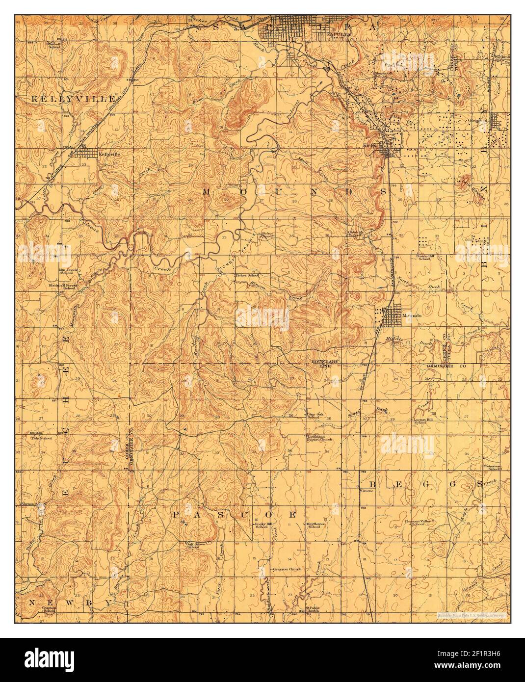Kiefer, Oklahoma, map 1916, 1:62500, United States of America by ...