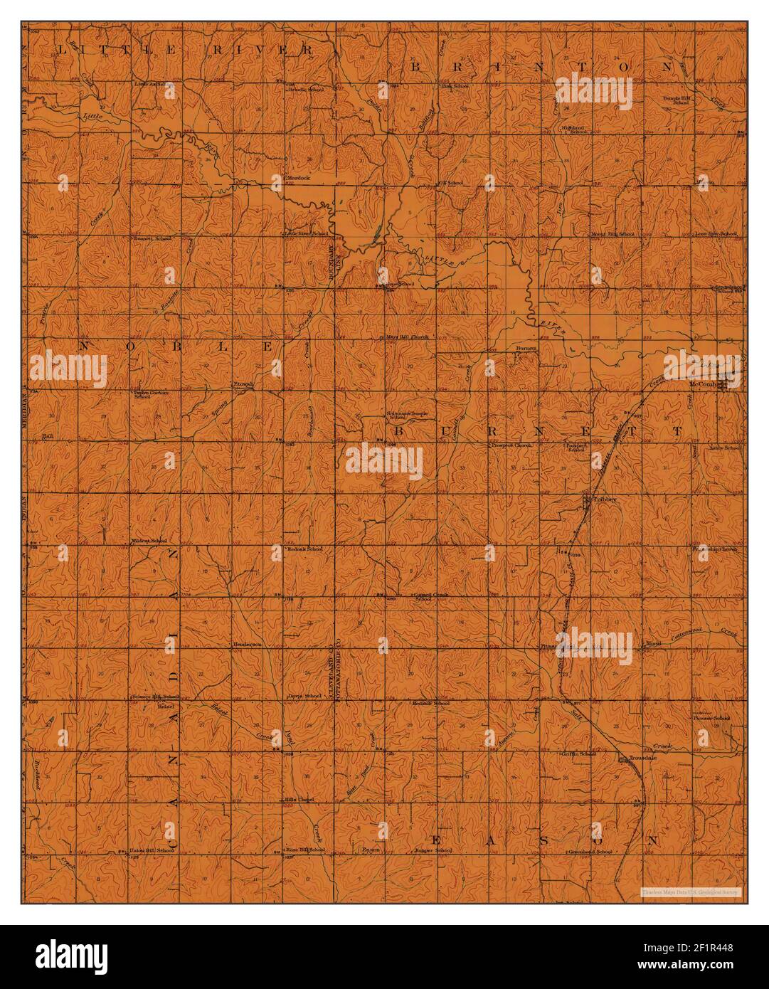 Map of mccomb hi-res stock photography and images - Alamy