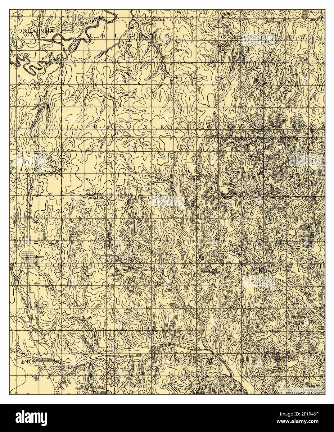 Moore, Oklahoma, map 1892, 1:62500, United States of America by ...