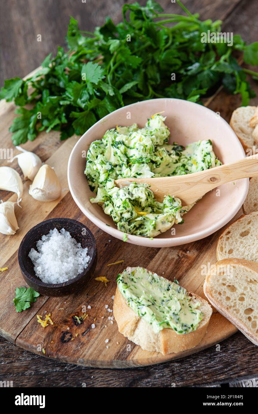 Parsley butter hi-res stock photography and images - Alamy