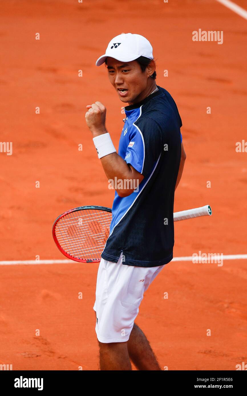 Yoshihito NISHIOKA (JPN), celebration, won against Fernando VERDASCO ...