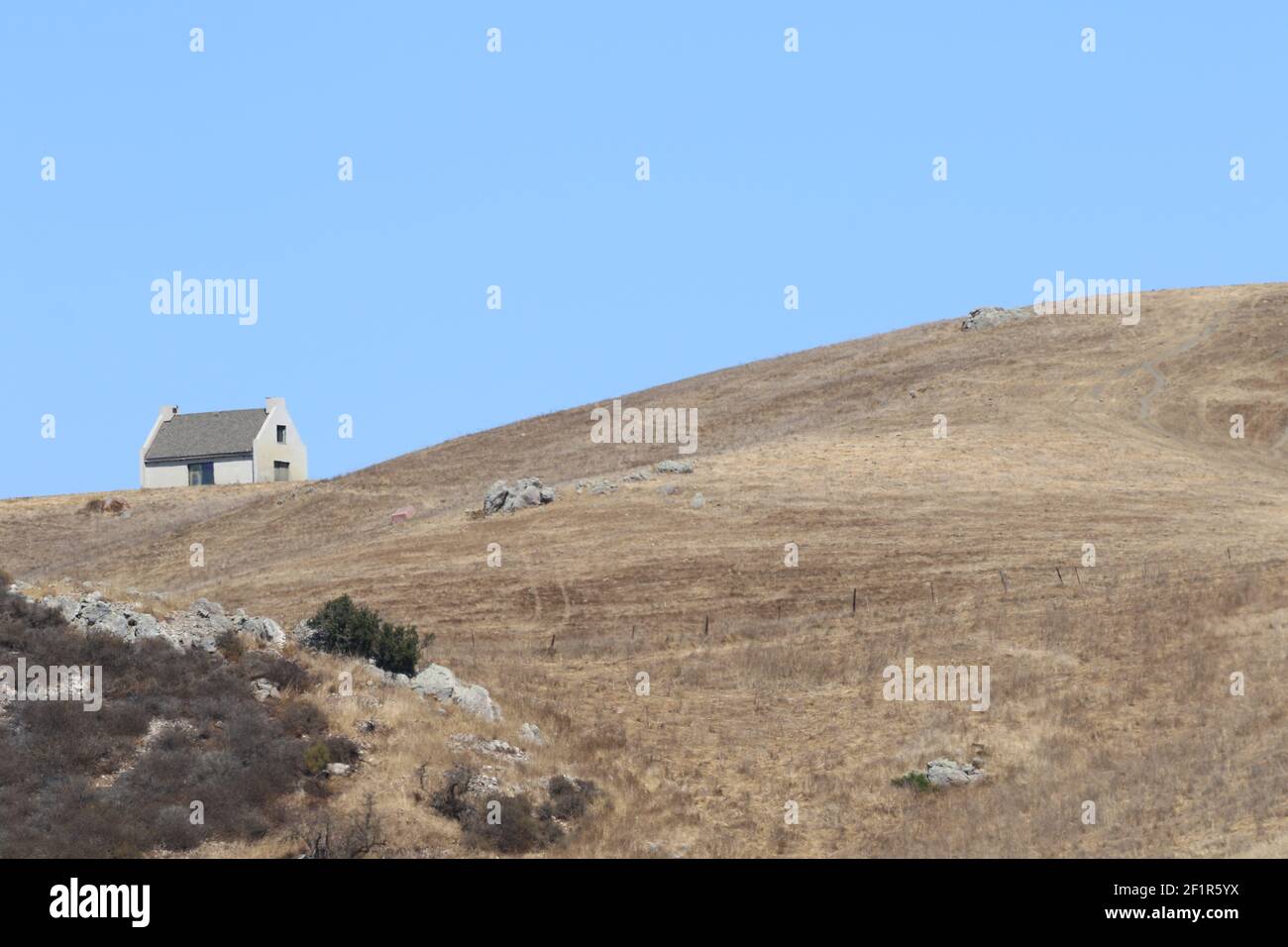 remote stone house in the wilderness Stock Photo - Alamy