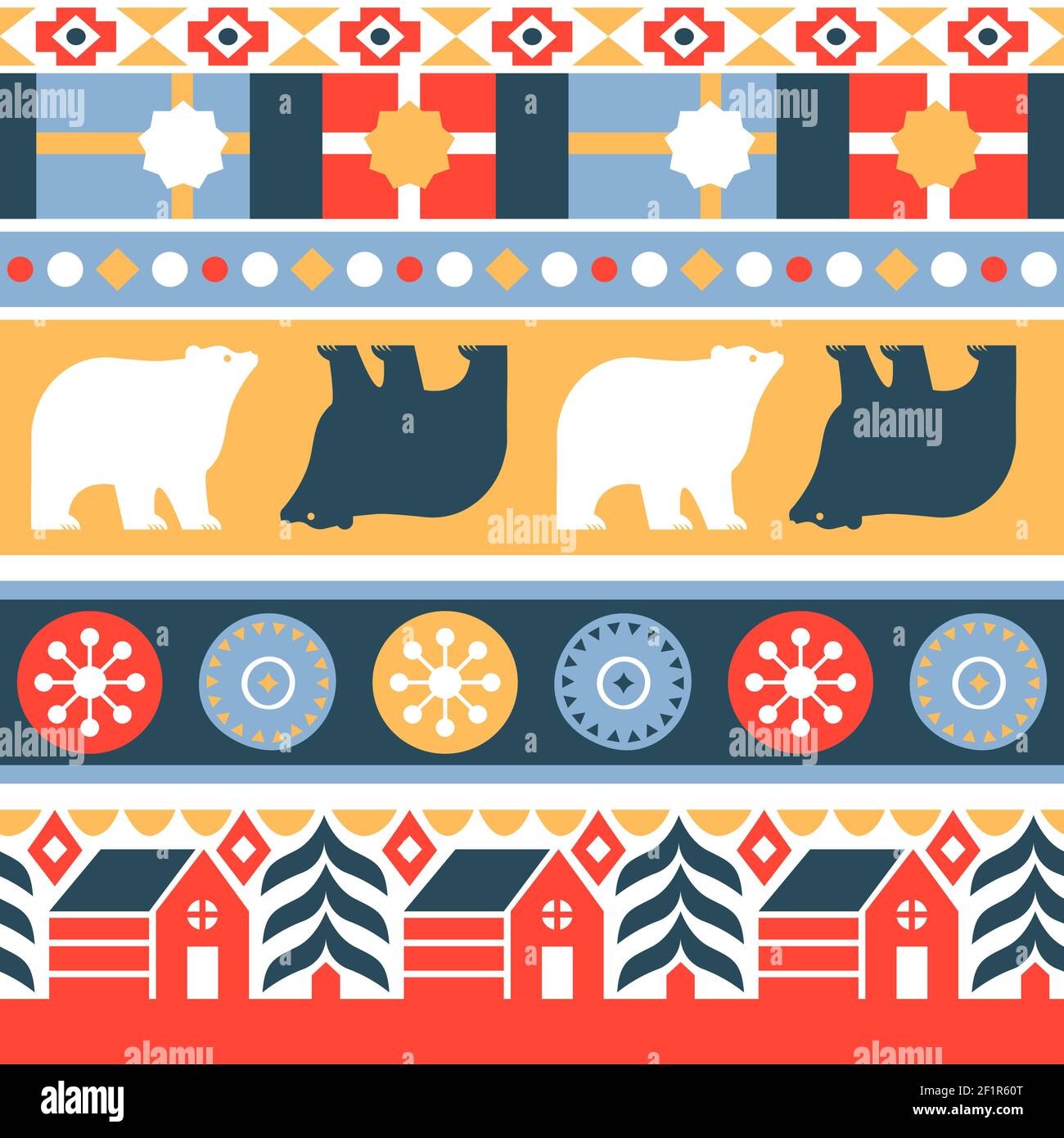 Flat design nordic pattern Stock Vector Images - Alamy