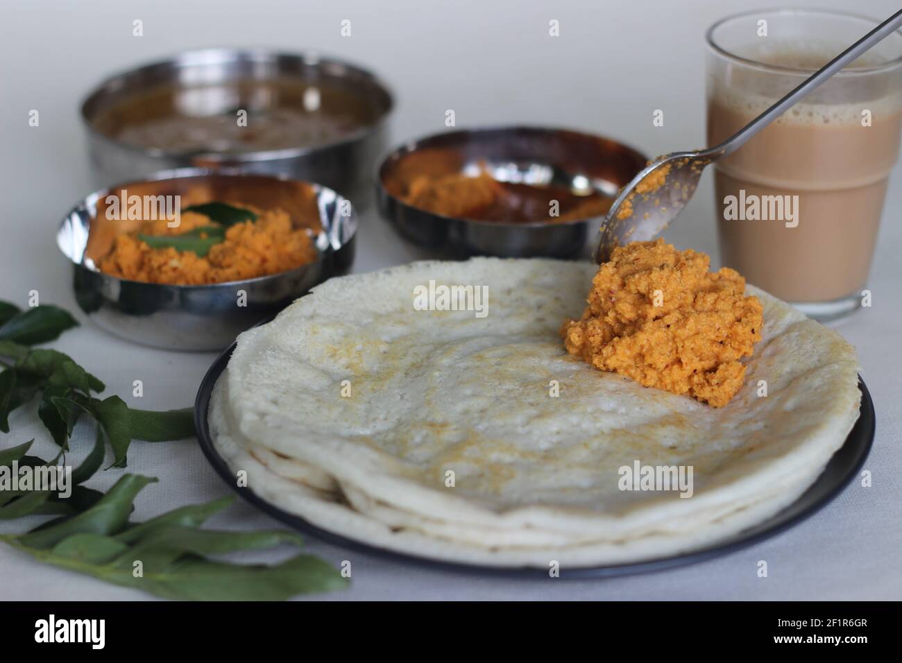 Indian pancakes are also known as dosa made with a fermented batter of ...