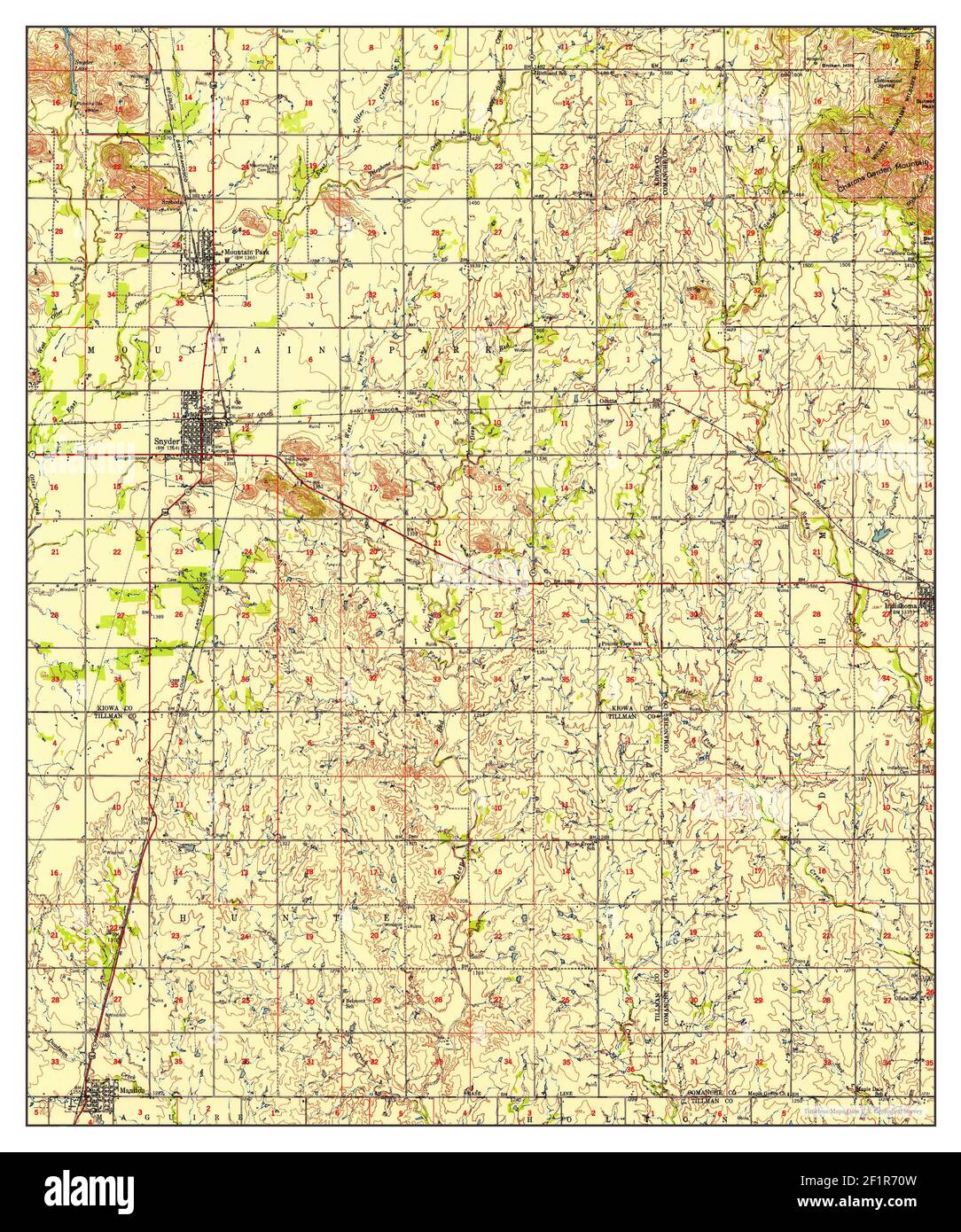 Snyder map hi-res stock photography and images - Alamy