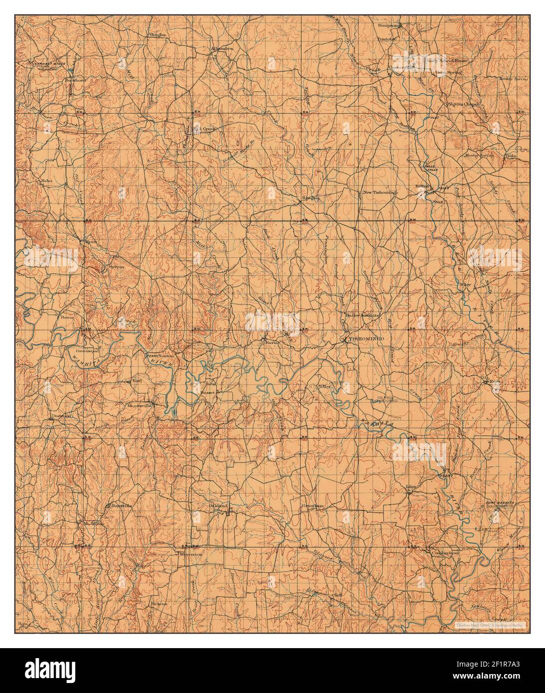Map of tishomingo county hi-res stock photography and images - Alamy