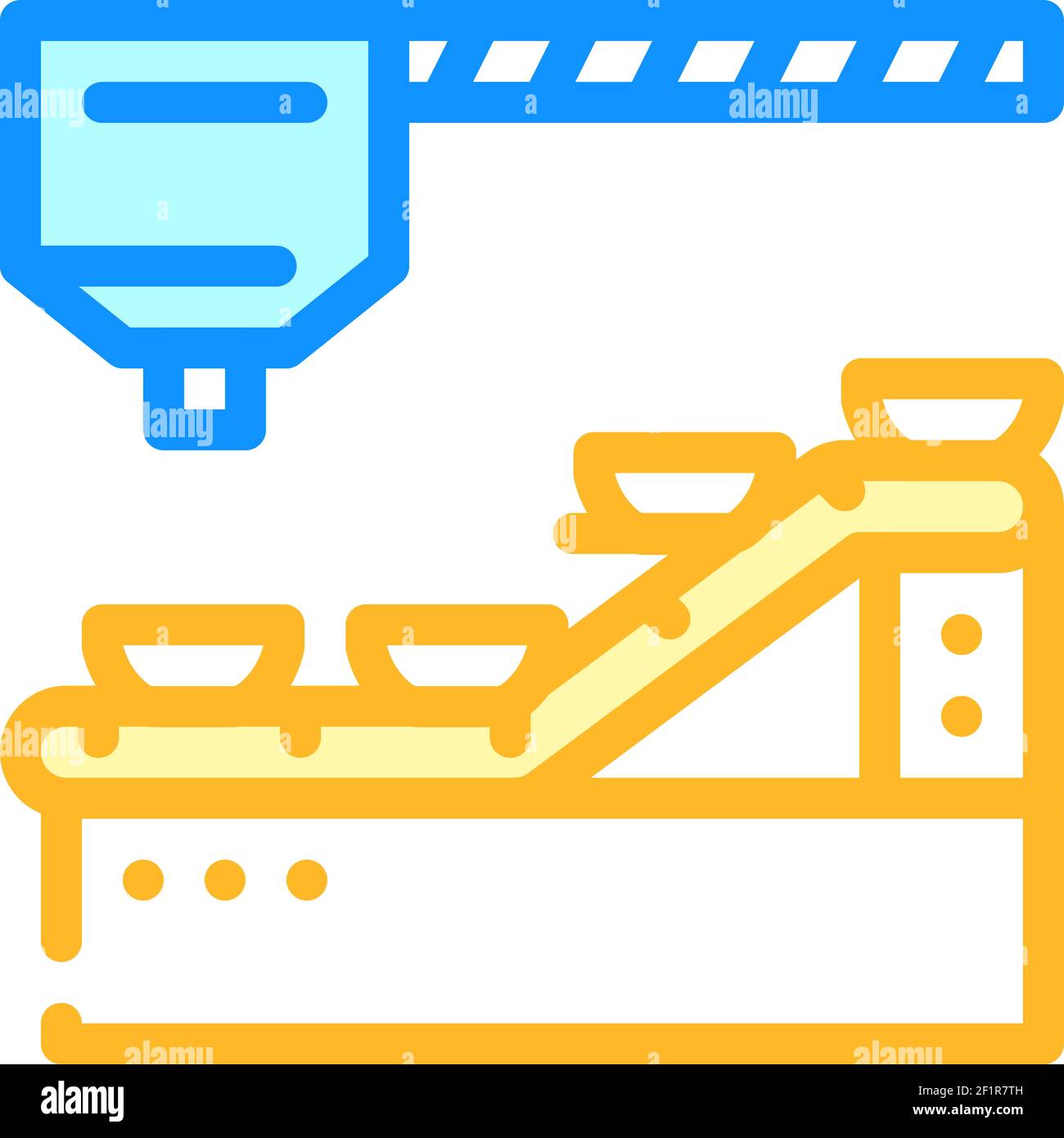 food packaging line color icon vector illustration Stock Vector Image ...