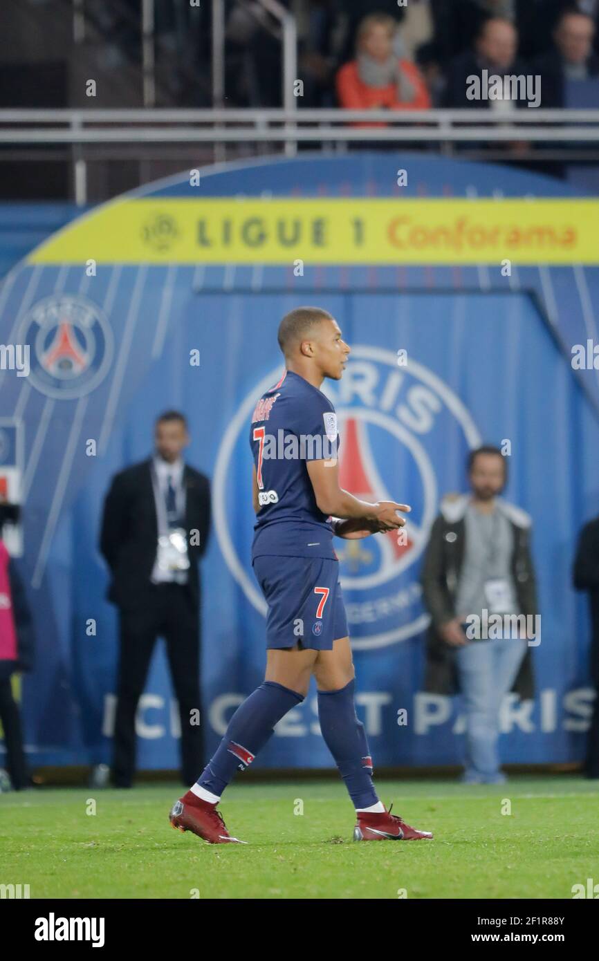 Kylian Mbappe (PSG) scored a new goal, celebration during the French ...