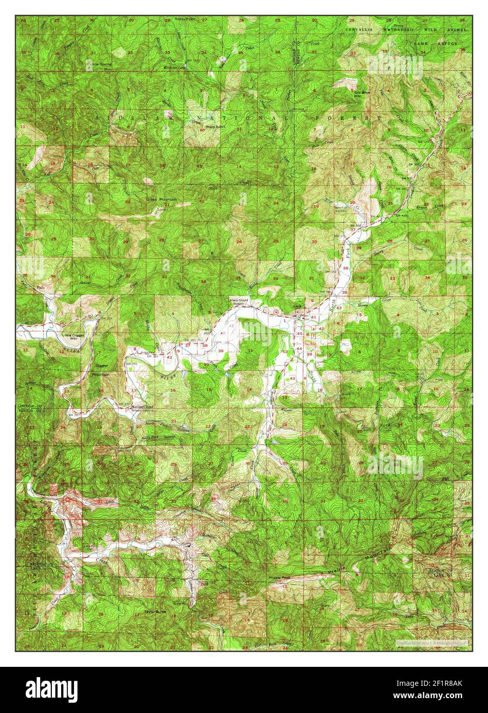 Alsea, Oregon, map 1956, 1:62500, United States of America by Timeless ...