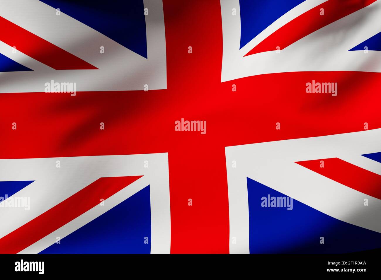 UK flag (Union Jack).3d illustration Stock Photo - Alamy