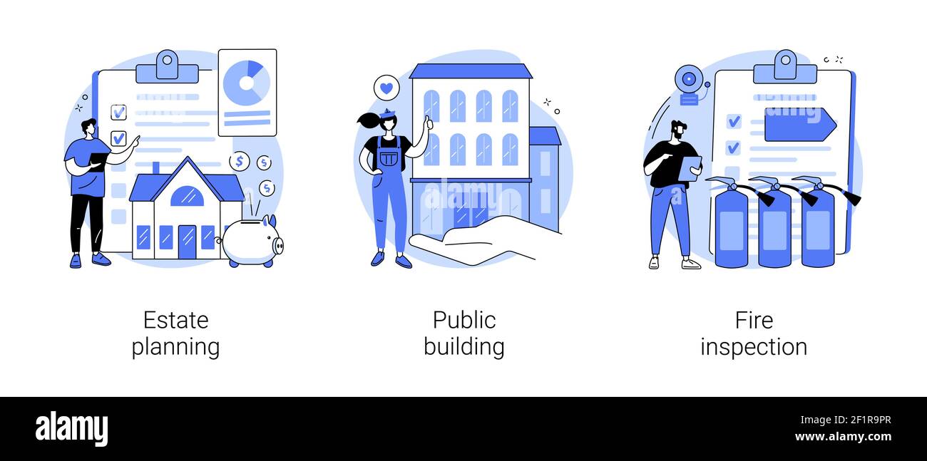 Building maintenance abstract concept vector illustrations Stock Vector ...