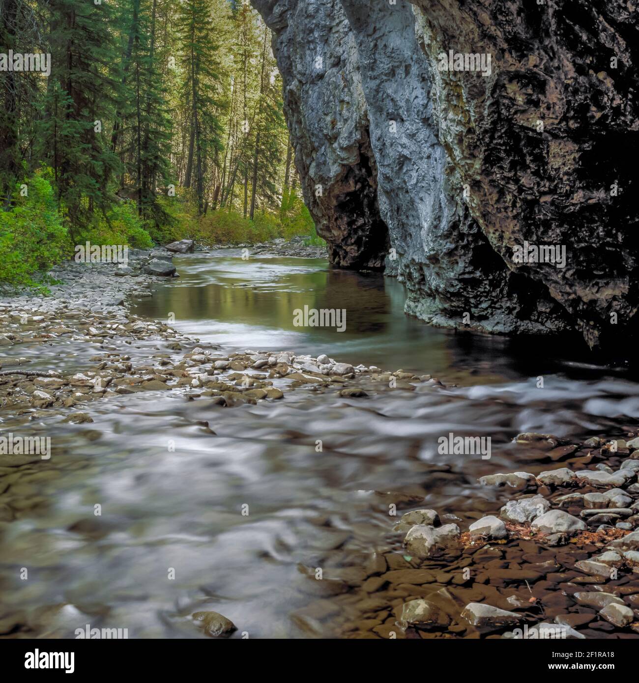 middle fork judith river in a canyon near utica, montana Stock Photo ...