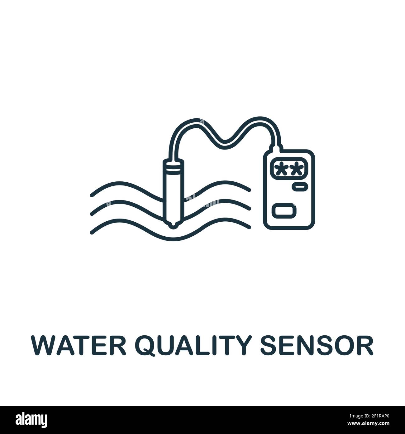 Water Quality Sensor icon. Simple element from sensors icons collection. Creative Water Quality ...