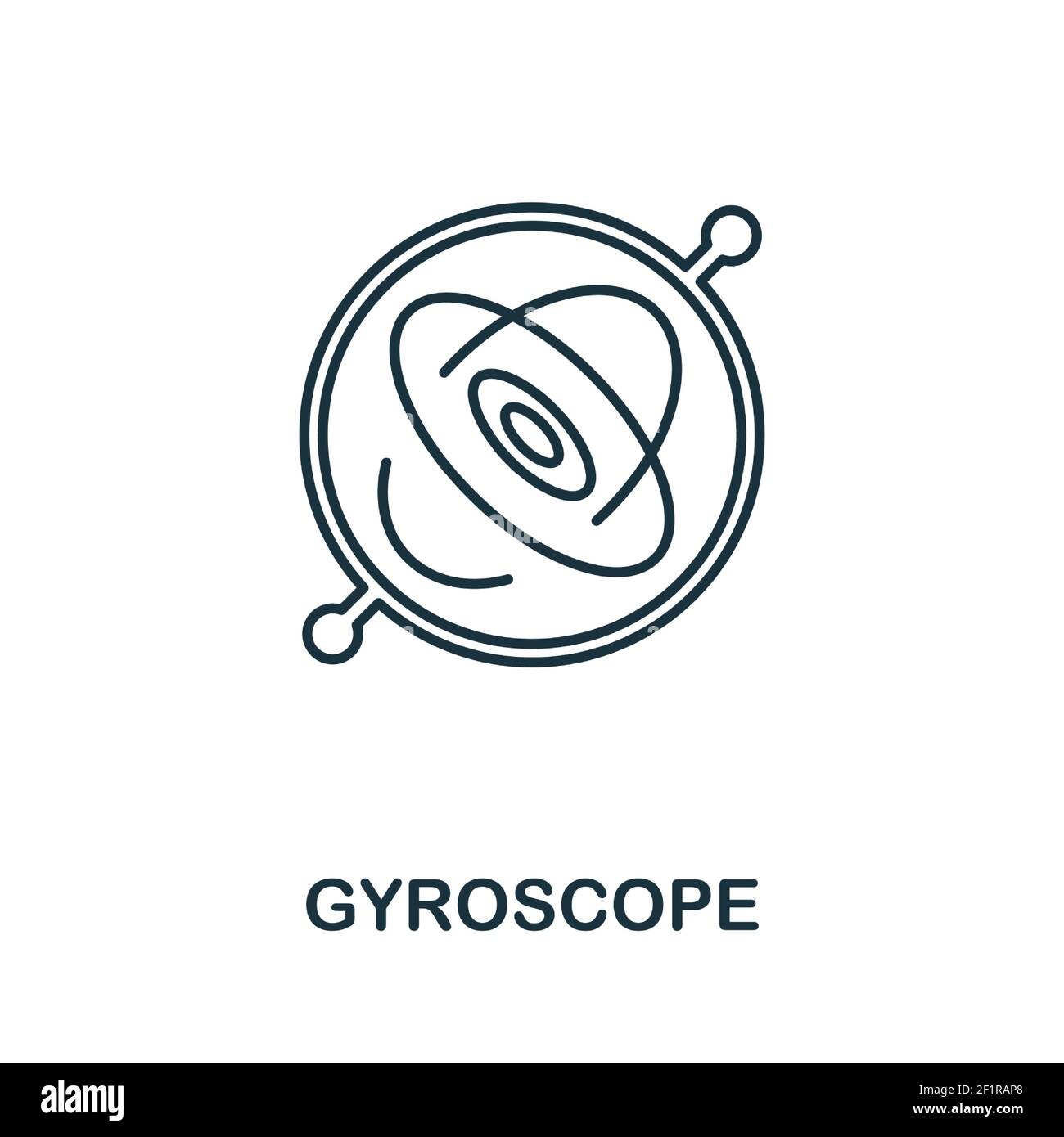 Gyroscope icon. Simple element from sensors icons collection. Creative ...