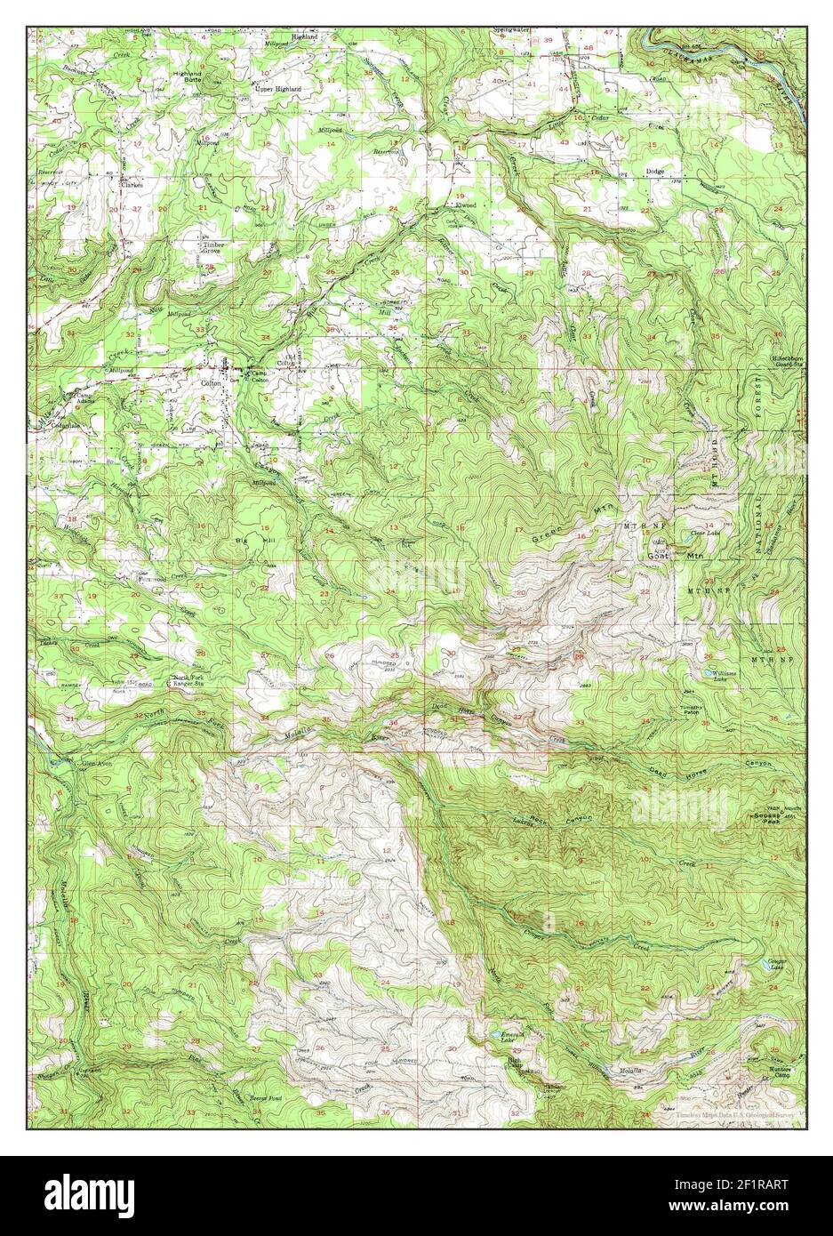 Colton map of oregon hi-res stock photography and images - Alamy