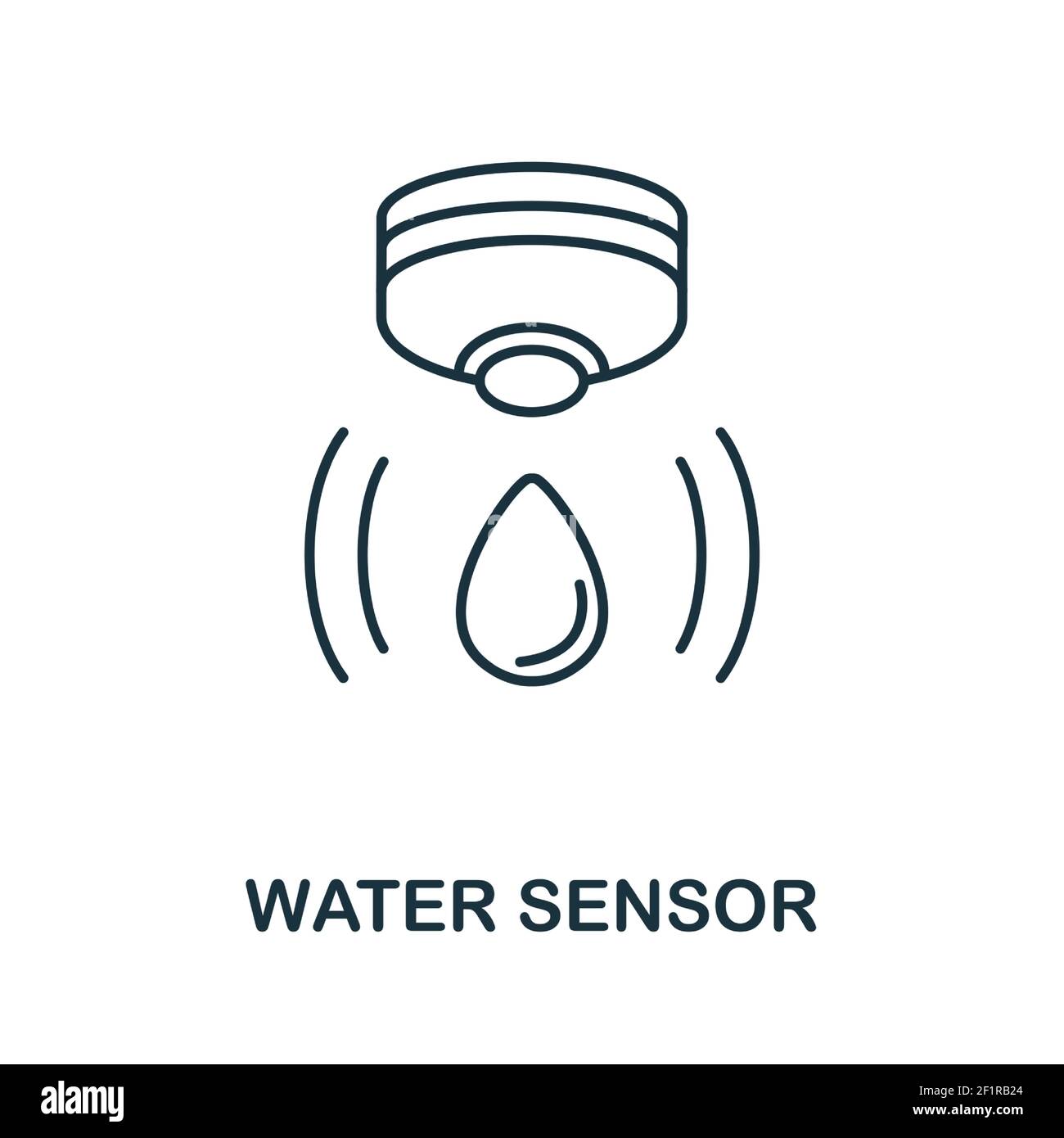 Water Sensor icon. Simple element from sensors icons collection. Creative Water Sensor icon ui ...