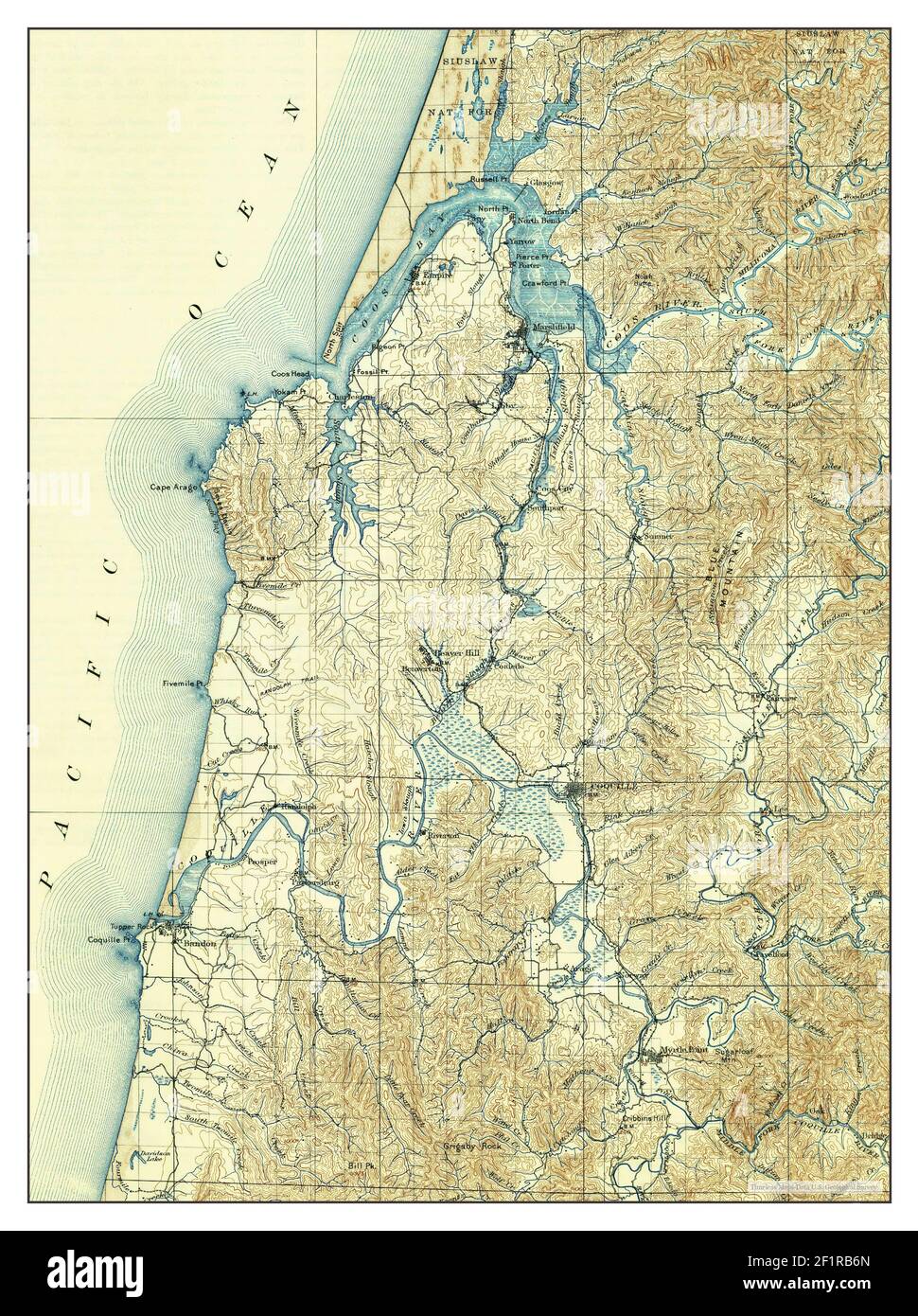 Coos bay oregon map hi-res stock photography and images - Alamy