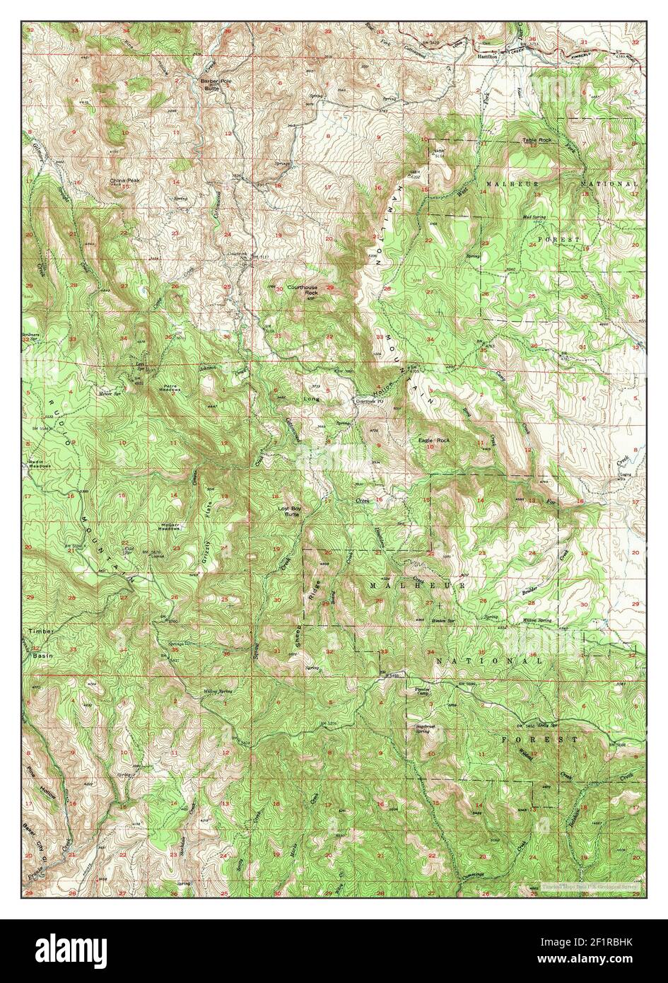 Courtrock, Oregon, map 1951, 1:62500, United States of America by ...