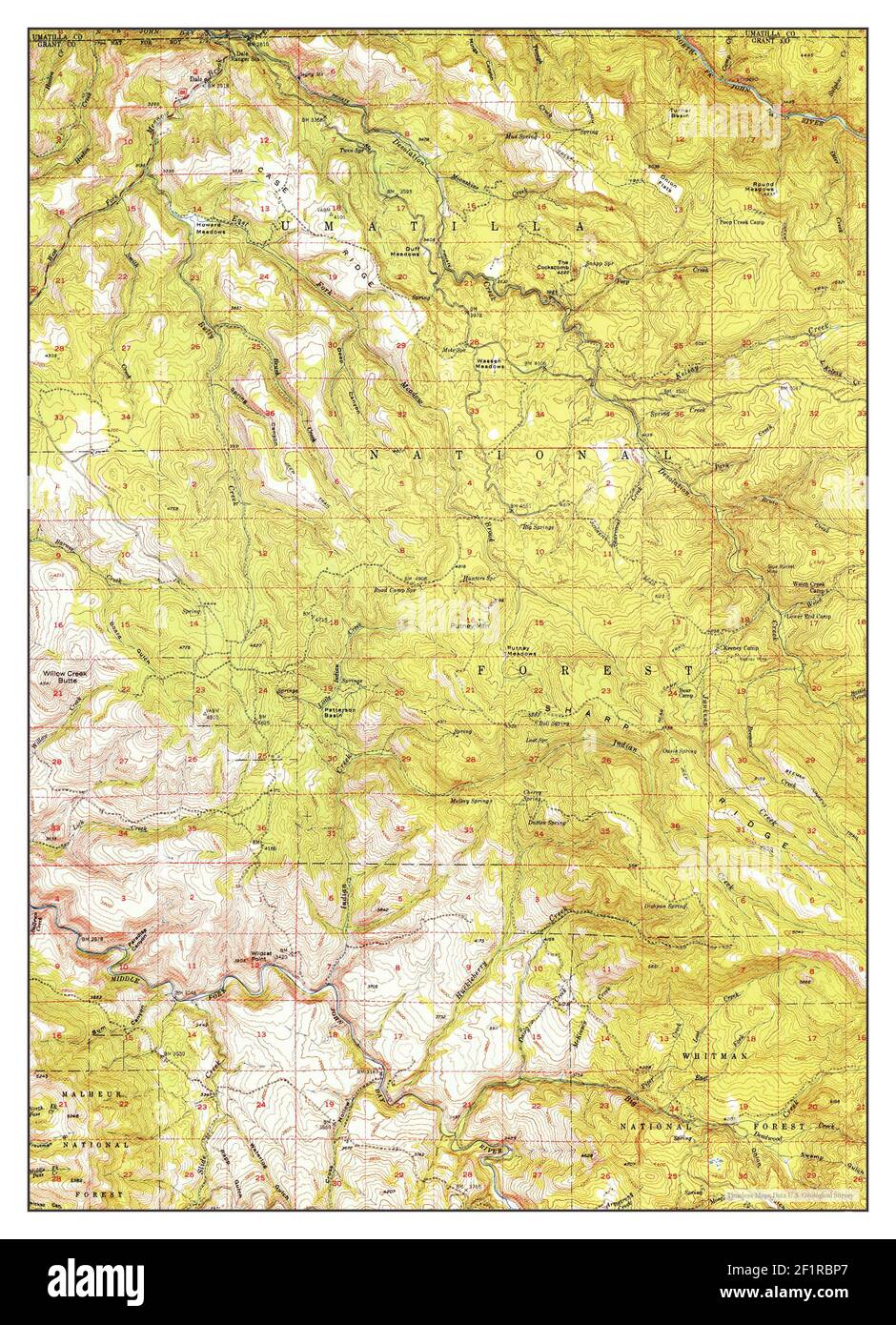 Map of dale oregon hi-res stock photography and images - Alamy