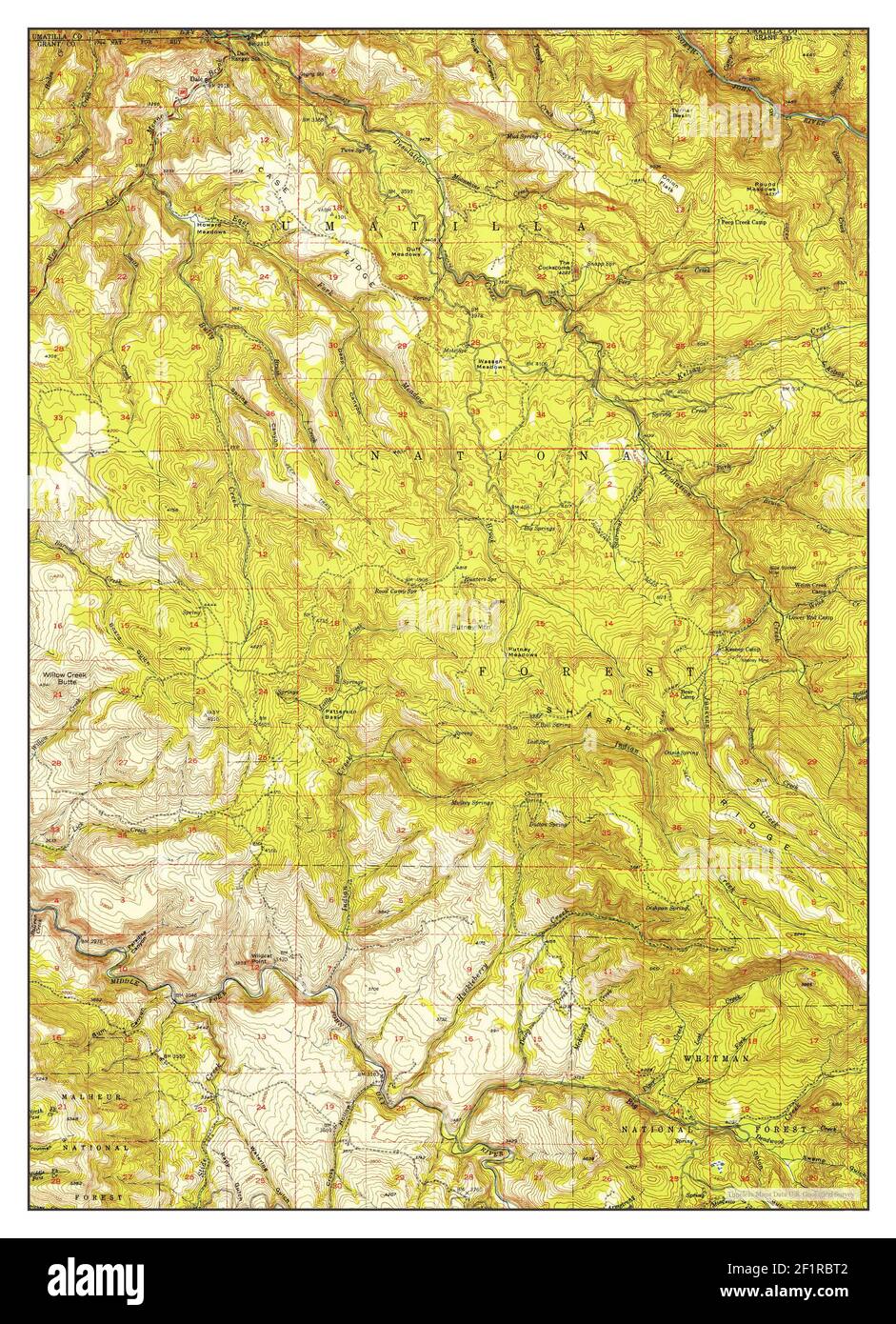 Map of dale oregon hi-res stock photography and images - Alamy