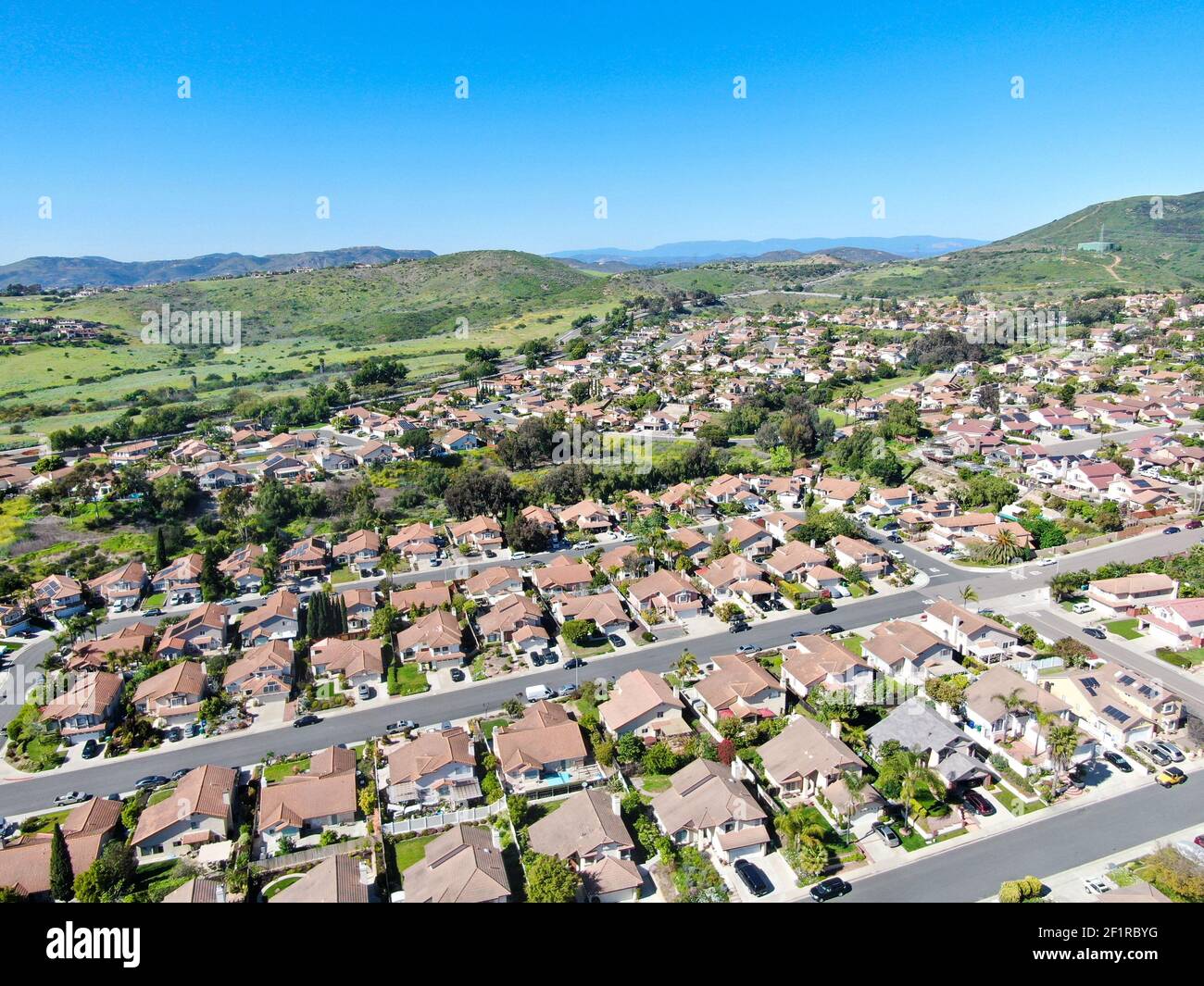 Sky and valley housing hi-res stock photography and images - Alamy