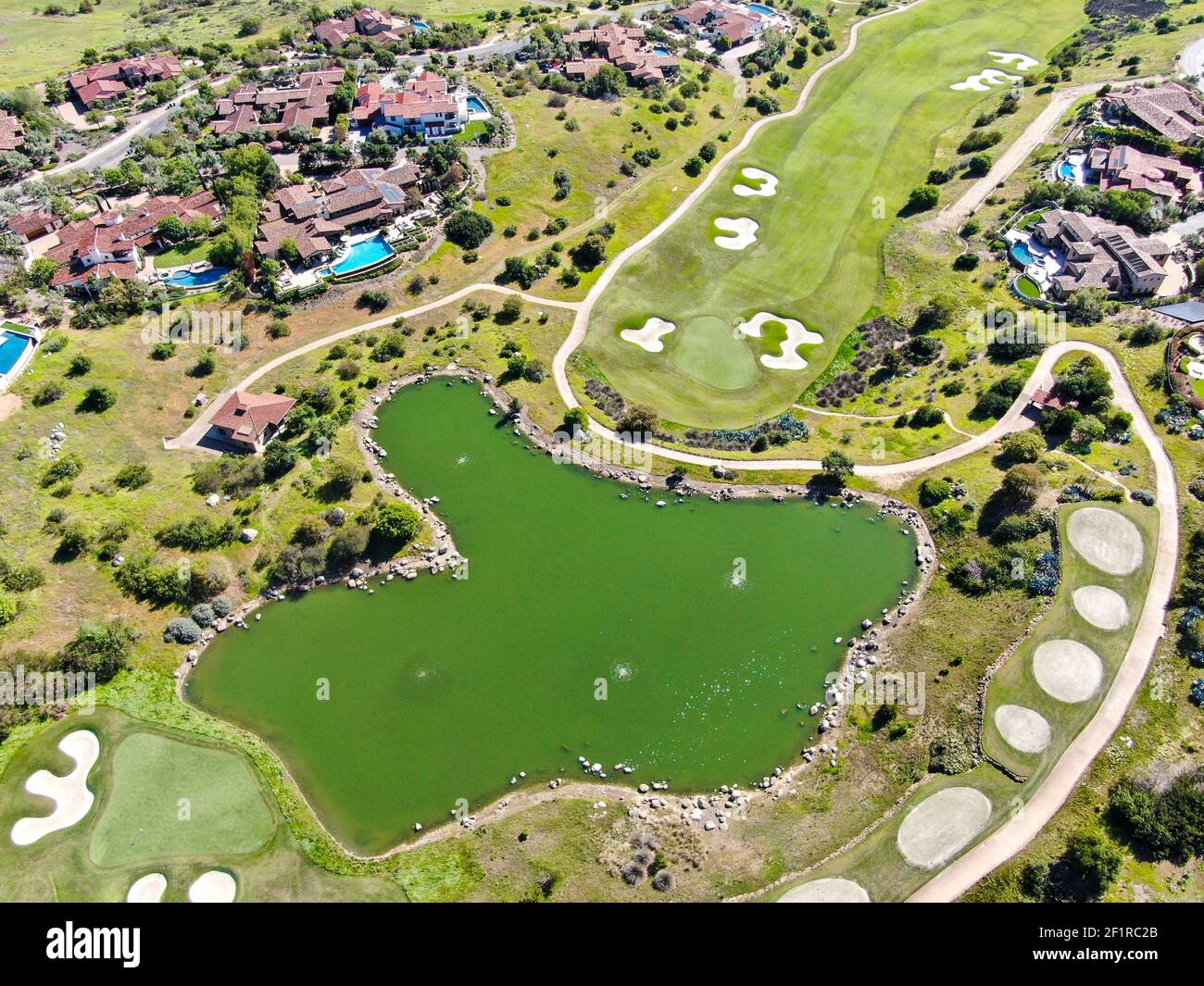 Mansion aerial luxury home private hi-res stock photography and images ...