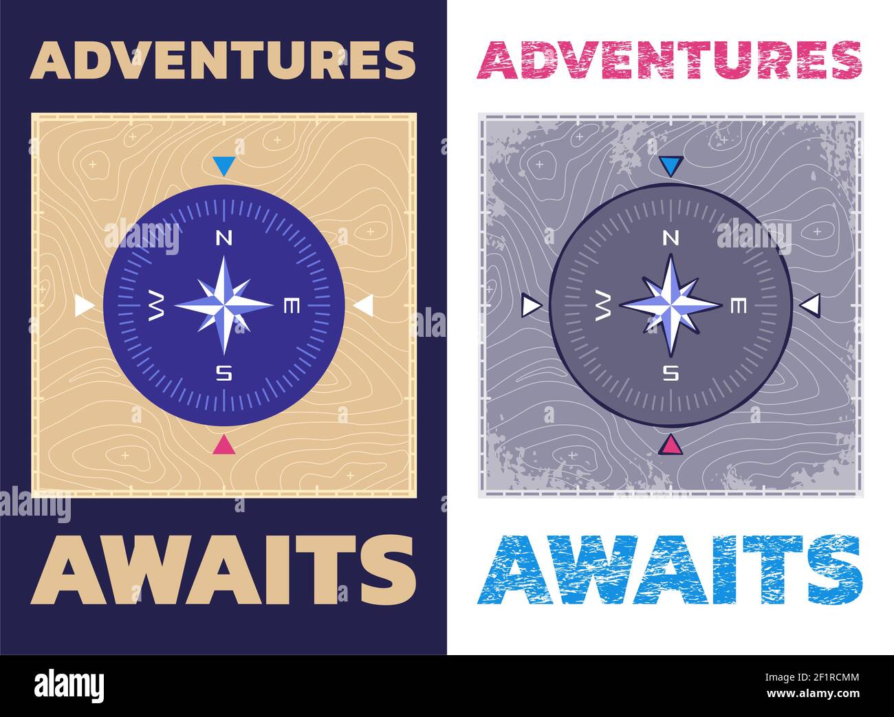 Compass pointing north map Stock Vector Images - Alamy