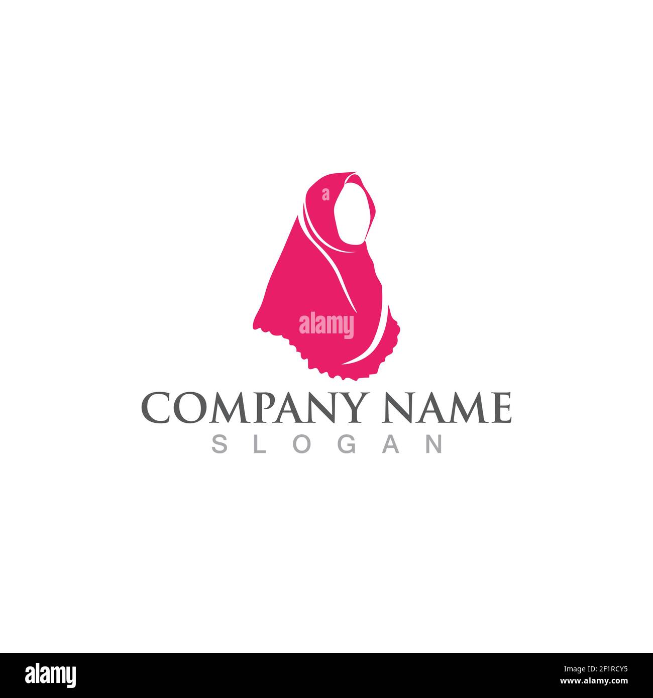 Hijab logo and symbol illustration template design Stock Vector Image ...