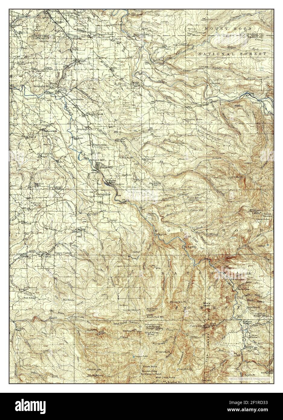 Estacada map hi-res stock photography and images - Alamy