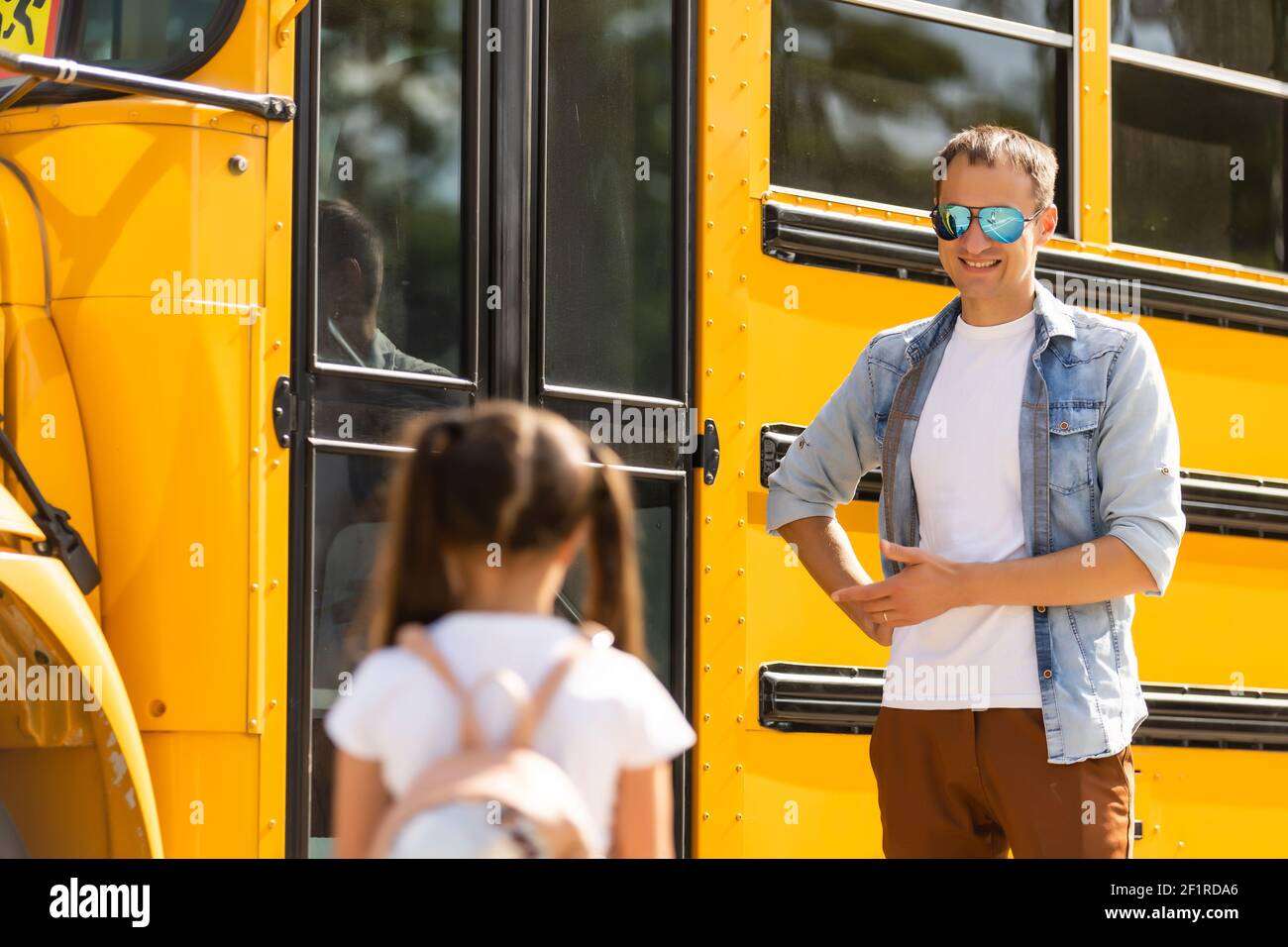 Portrait male school bus driver hi-res stock photography and images - Alamy