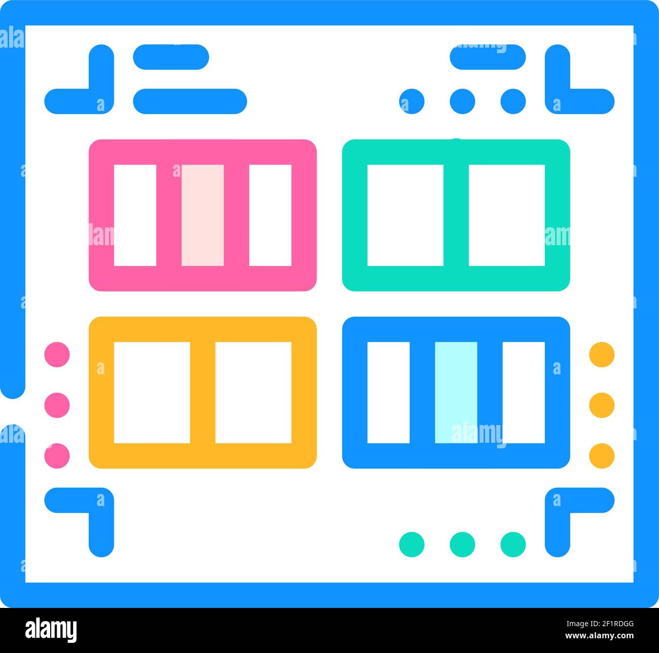 prefabricated printing catalogs color icon vector illustration Stock ...