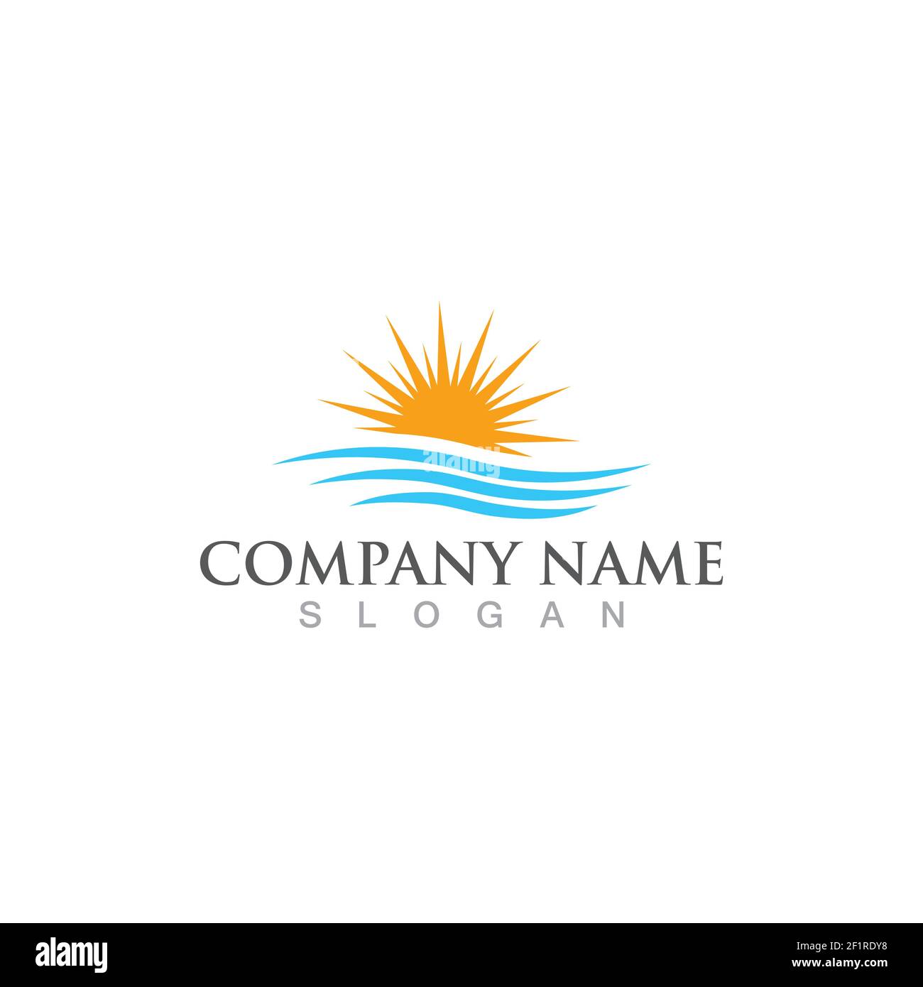 sun and river logo and symbol vector Stock Vector Image & Art - Alamy