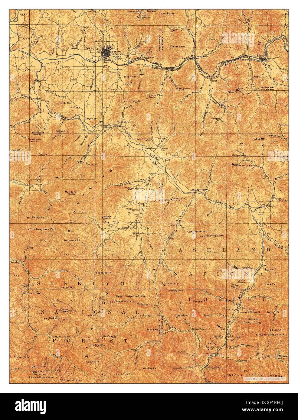 Grants pass map hi-res stock photography and images - Alamy