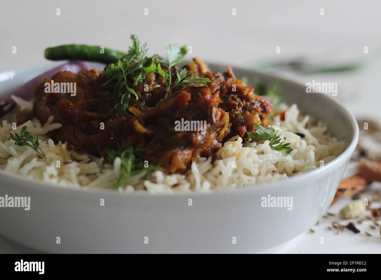 Jeera rice and chicken dry roast. A simple and flavourful one pot rice ...