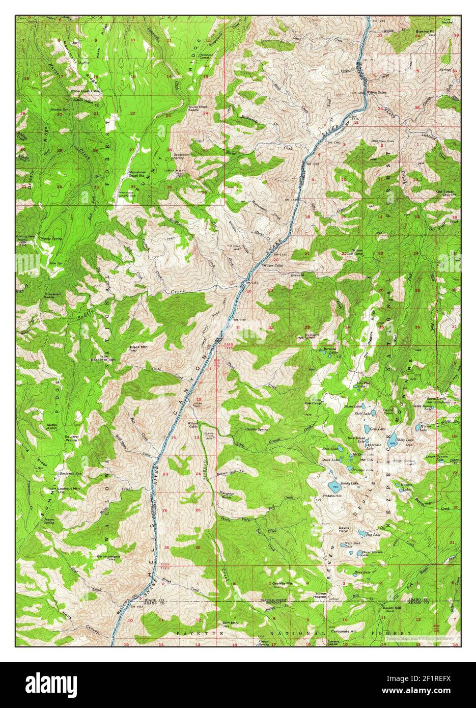 He Devil, Oregon, map 1957, 1:62500, United States of America by ...